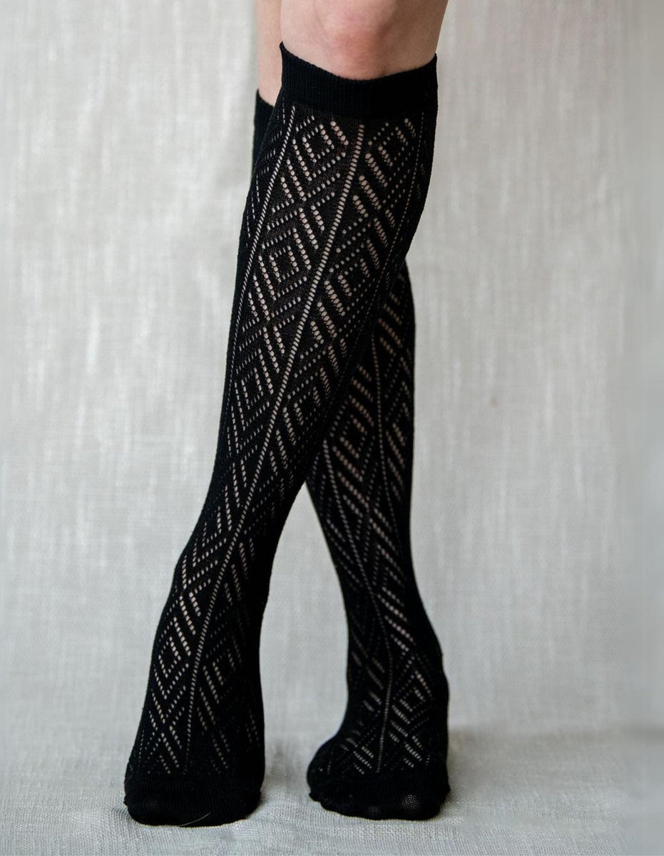 Black Dirndl Socks - German Attire Female - Shop German Clothing – Rare ...